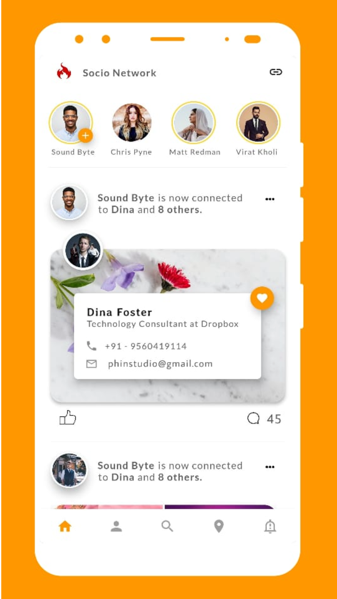 Social Network UI Made In Flutter Social Network UI Made In Flutter